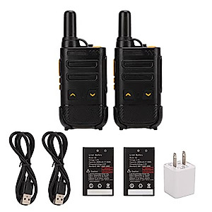 Small 2 Way Radio, Range MiniWalkieTalkies 16 Channels AC100240V UHF400470MHz for Camping Hiking Playing (US Plug)