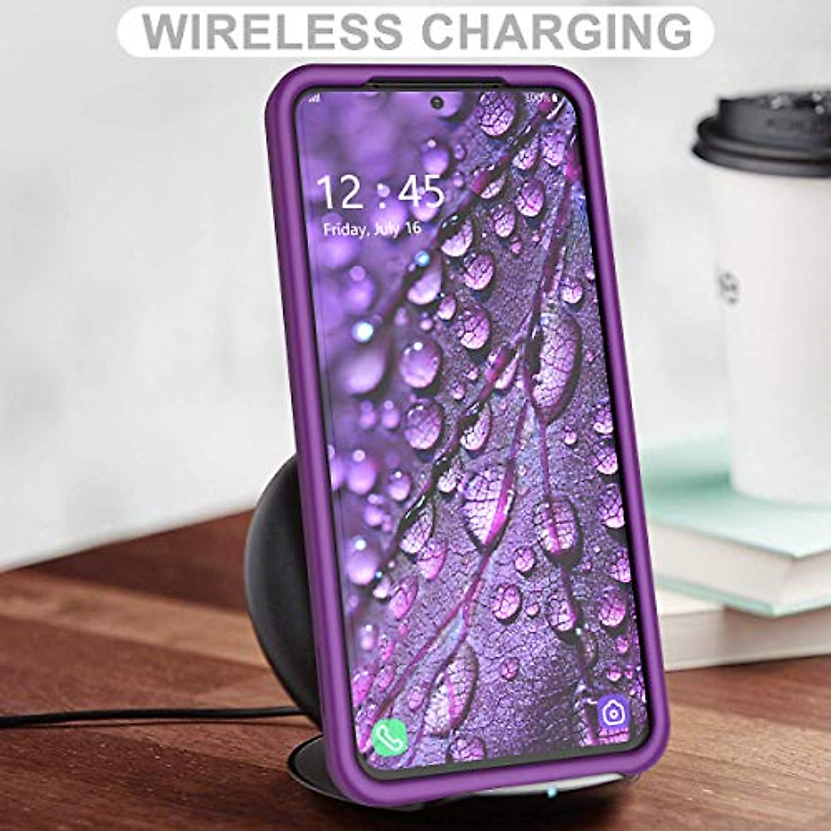 WeLoveCase Galaxy S20 Plus Case, S20+ Plus 5G Cover 3 in 1 Full Body Heavy Duty Protection Hybrid Shockproof TPU Bumper Protective Case for Samsung Galaxy S20 Plus 5G 6.7 inch Dark Purple