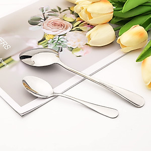 Snplowum 24pcs Silver Flatware Set With Holder, Stainless Steel Egg Shape Cutlery Storage Tableware Kitchen Utensils Gift Set, Silverware Set for Home and Restaurant Banquets, Service For 6