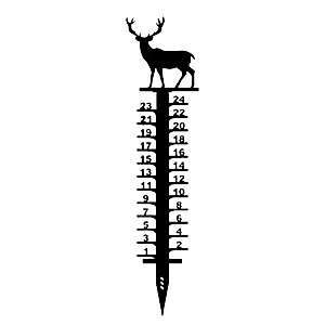 Gift 24cm Snowflake Snow Measuring Instrument Snowmobile Snow Measuring Instrument Metal Snow Measuring Ruler Outdoor Garden Ornament Typography Papers 7