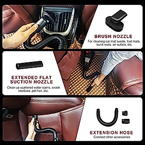 LNXNMDSY Car Wash Cleaning Detailing Kit 10Pcs with High Power Car Vacuum Interior and Exterior, Complete Car Care Kit.