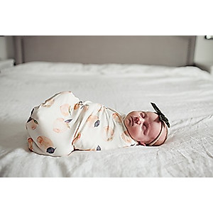Copper Pearl Large Premium Knit Baby Swaddle Receiving Blanket Caroline