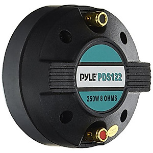Pyle 1.5 Inch Tweeter Horn Driver - 500 watt peak power/250 watt RMS Audio Speaker Tweeter System w/ Flat Aluminum Voice Coil, 1.5k-20 kHz Frequency, 95 dB, 8Ohm - Pyle PDS122