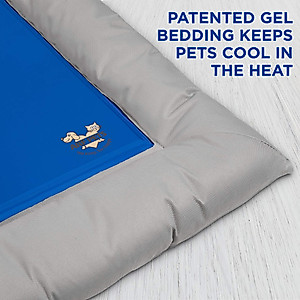 Arf Pets Dog Self Cooling Pet Bed – Solid Gel Based Self Cooling Mat for Pets, Includes a Foam Based Bolster Bed for Extra Comfort