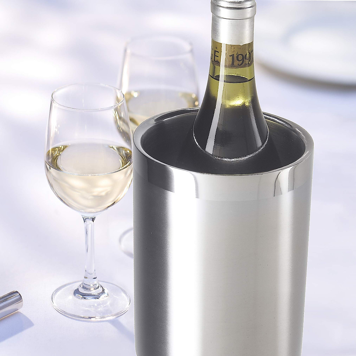 Oggi Wine Cooler, Stainless Steel