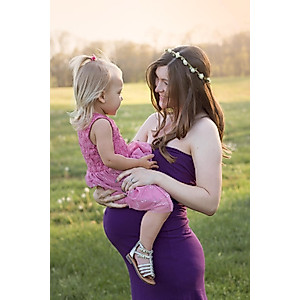 DDazzling Flower Crown Floral Wreath Headband Floral Garland Headbands photo props (Ivory)