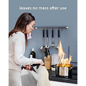 Ecoey Fire Blanket, Fiberglass Fire Blanket for Home & Kitchen, Emergency Blankets for Survival, Fire Blankets for People, Flame Retardant Fabric, Fireproof Blanket, Fire Safety, FJ109-B, 2 Packs