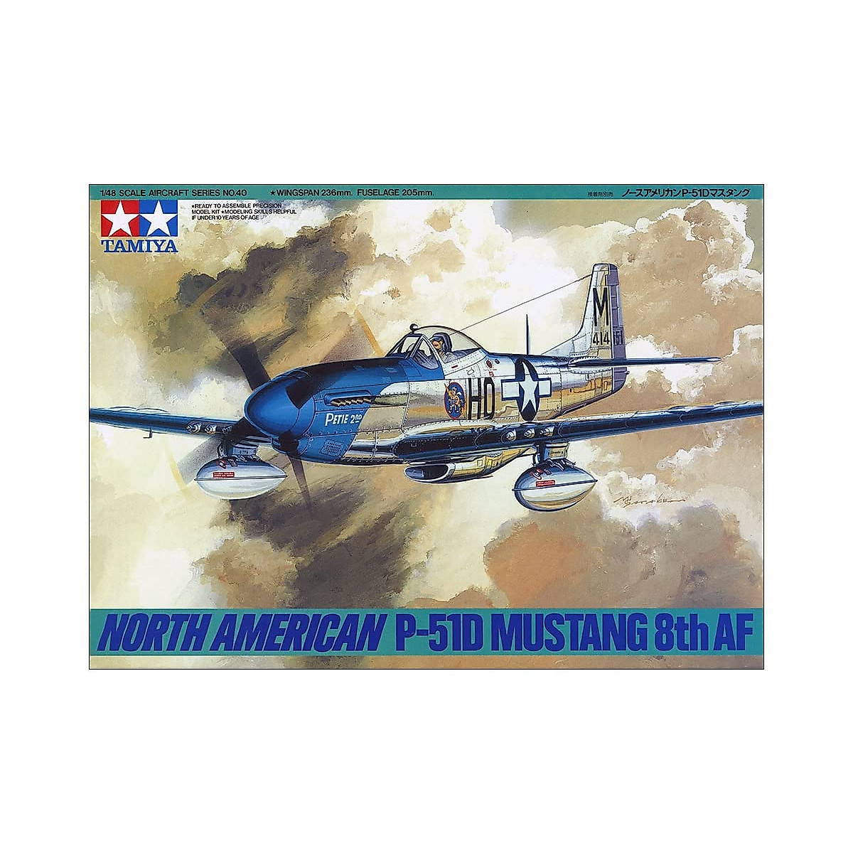 Tamiya Models North American P-51D Mustang Model Kit