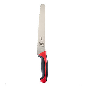 Mercer Culinary Millennia Color Handle Cutlery 10" Bread Knife (Wavy Edge Wide) Red
