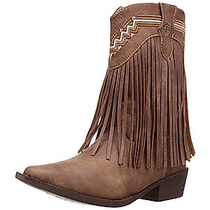 Roper Little Kids Fringes Boot, Brown, 1