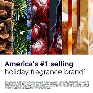 Glade Candle Champagne Cheers, Fragrance Candle Infused with Essential Oils, Air Freshener Candle, 3-Wick Candle, 6.8 Oz, 3 Count