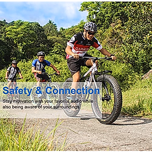 ZKAPOR Bone Conduction Headphones, Open Ear Headphones Sports Wireless Earphones, Bluetooth Headphones with Built-in Mic,Up to 8 Hours Playtime,Waterproof Earphones for Running Workouts(Black)