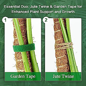 Pechaut 47 Inch Moss Pole for Climbing Plants Monstera, 1 Pack Bendable & Durable Plant Poles for Indoor Plants, Suitable Gift for Plant Lovers