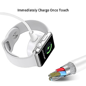 3 in 1 Charger Cable for Apple Watch/iPhone/Airpods, Wireless Watch Charger Compatible with Apple Watch Series 7,6,5,4,3,2,1 and iPhone 13,12,11,Pro,Max,XR,XS,XSX & Pad Series