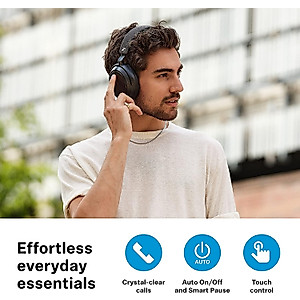 Sennheiser Consumer Audio Momentum 4 Wireless Headphones - Bluetooth Headset for Crystal-Clear Calls with Adaptive Noise Cancellation, 60h Battery Life, Lightweight Folding Design (Black/Copper)