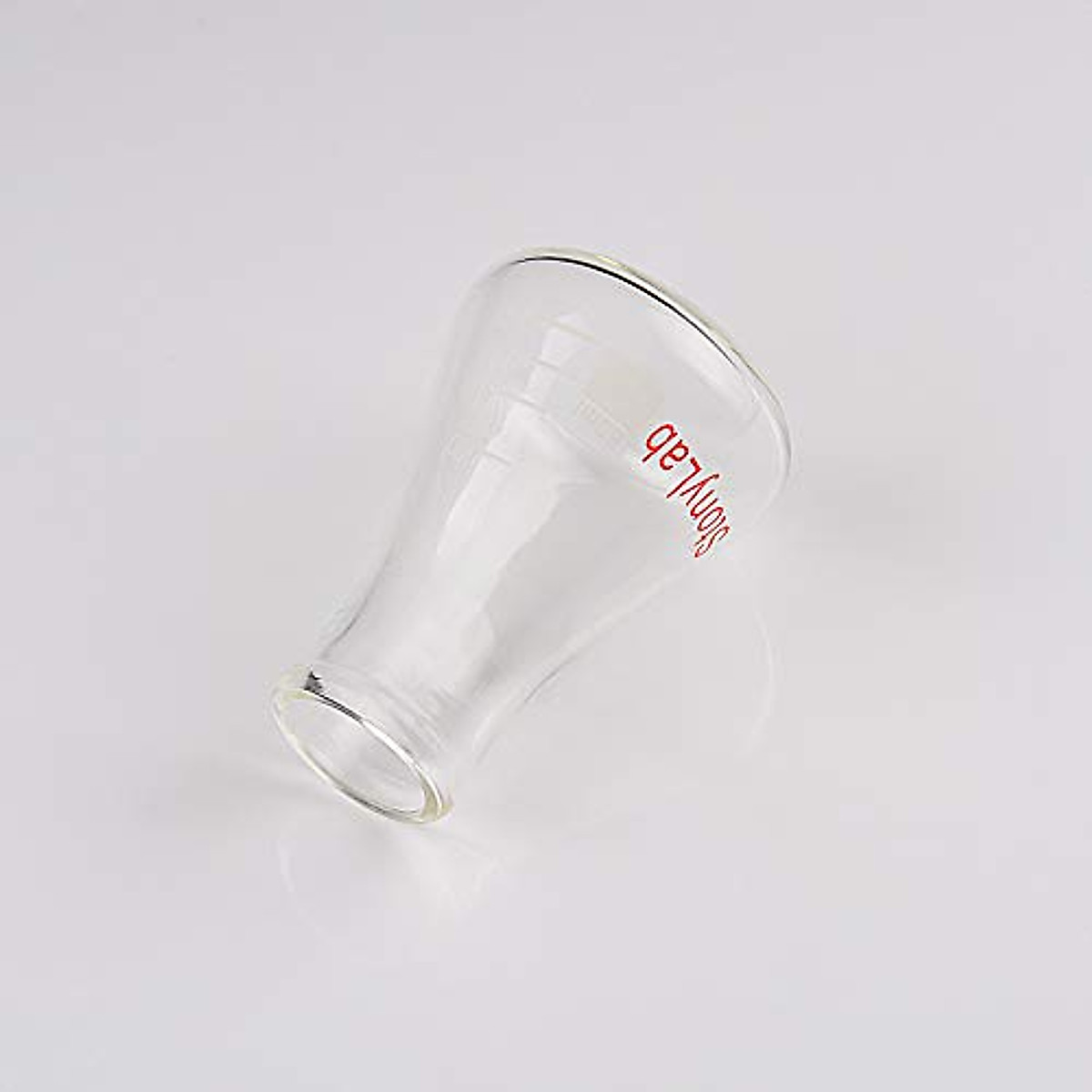 stonylab 1-Pack Glass 50 ml Heavy Wall Narrow Mouth Erlenmeyer Flasks with Heavy Duty Rim - (50ml Fits with StonyLab 4# Rubber Stopper)