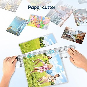 Laminator, 9 Inch A4 Thermal Laminator Machine with Laminating Sheets 9pcs & Paper Trimmer, 4 in 1 Hot & Cold Personal Lamination Kit for Home Office School Use, Fast Warm-Up & Quiet, Never Jam