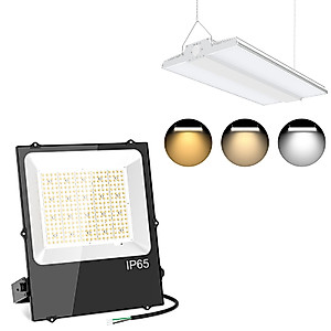 ADUB LED High Bay Shop Lights 400W/320W/240W, LED Flood Light 240W 33600LM, DLC Listed LED Stadium Light Outdoor 5000K