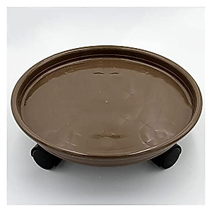 Vase Bonsai Base Heavy Duty Plant Stand with Wheels, Round Plant Caddy On - Outdoor Flower Pot Rack On Rollers - Indoor Dolly Holder Rolling Tray Coaster Bonsai Base (Color : 1, Size : Large)