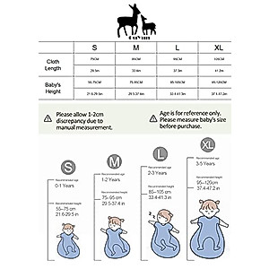 OuYun Baby Organic Sleeping Bag Autumn Detachable Sleeve Wearable Blanket,Small,2.5 Tog