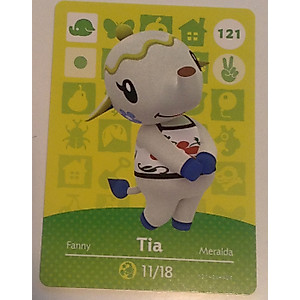 Nintendo Animal Crossing Happy Home Designer Amiibo Card Tia 121/200 USA Version