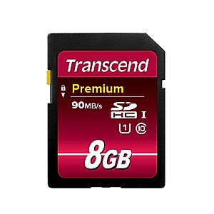 Transcend 8 GB High Speed 10 UHS Flash Memory Card (TS8GSDU1)