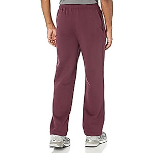 Amazon Essentials Men's Fleece Sweatpant (Available in Big & Tall), Burgundy, Large