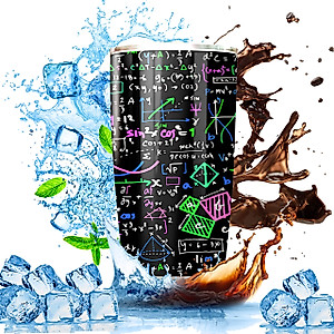 CHICKOR Math Teacher Gift - Male Teacher Appreciation Gifts - Funny Math Teacher Tumbler 20 Oz For Men - Math Mug - Unique Gifts Ideas For New Teachers, Women, Math Lovers, Assistant From Student