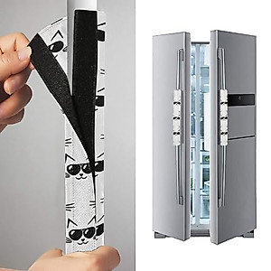 Augenstern Refrigerator Door Handle Covers Hipster-cat-Kitty-Pattern Kitchen Appliance Decor Handles