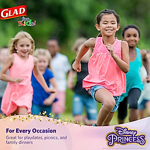 Glad for Kids Disney Princess 16oz Clear Plastic Cups | Disney Princess Plastic Cups, Kids Snack Cups | Kid-Friendly Plastic Cups for Everyday Use, 16oz Plastic Cups 36 Ct