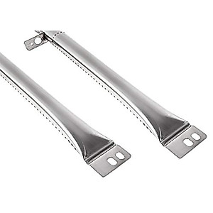 Wondjiont Grill Burners, Heat Shield/Plate Tent/Burner Cover/Flame Tamer & Crossover Tube, Replacement Parts Kit for Brinkmann 810-3661-F