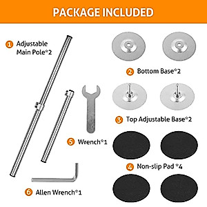 WICHEMI Undermount Sink Brackets, Set of 2 Adjustable Stainless Steel Sink Support Brackets, Never Fall Sink Repair System for Kitchen and Bathroom, Utility Sink Replacement Legs(16 to 29.5 inch)