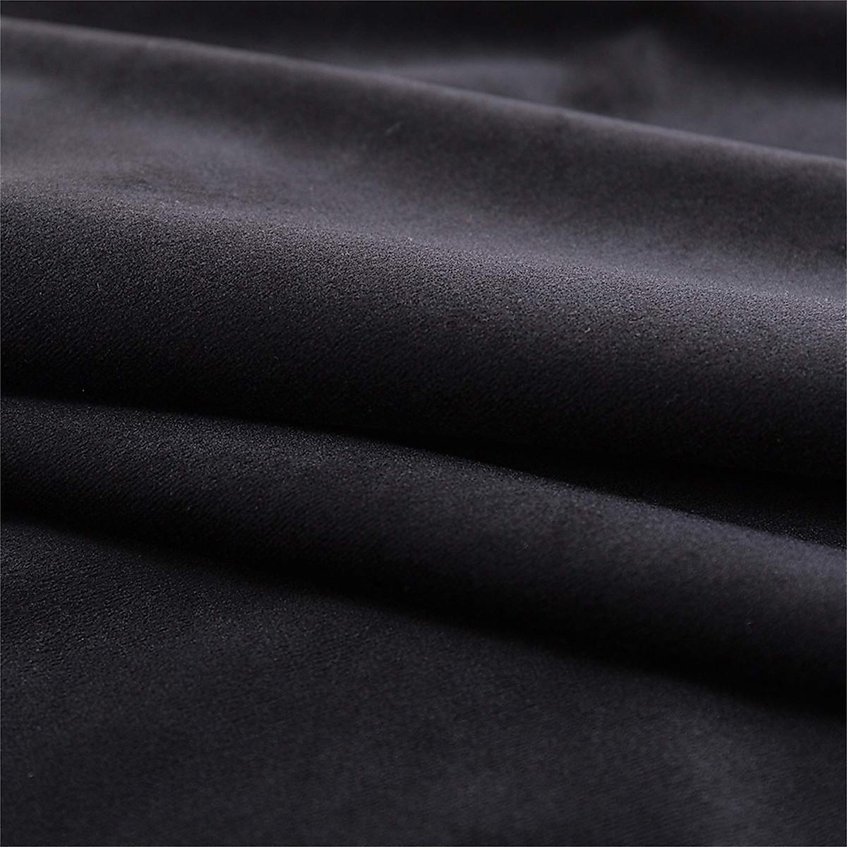 AQOTHES Set of 2 Velvet Decorative Throw Pillow Covers 18x18 Inch, Farmhouse Black Throw Pillows for Couch Sofa Bed Home Living Room Decor