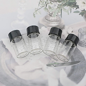 Clear Glass Vials with Screwcap Empty Vials Bottles Liquid Sampling Sample Glass Bottles for Travel (24pcs 7ml)