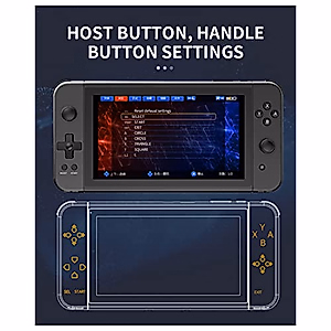 JoySeed X70 Handheld Arcade Game Console with 1 Pair 2.4G Wireless Gamepad, Open Source Gaming Console with 3000 Games, 32G 7-inch IPS Retro Portable Gameplayer - Black