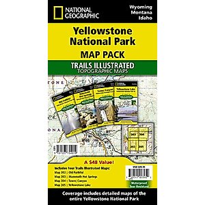 Yellowstone National Park [Map Pack Bundle] (National Geographic Trails Illustrated Map)