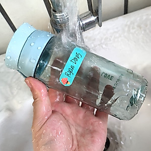 Baby Bottle Labels for Daycare, 128 PCS Toddler Daycare Labels Waterproof, Self-Laminating, Dishwasher Safe, Preschool Labels for Sippy Cup, Lunch Box, Name Labels Stickers for Kids School Supplies