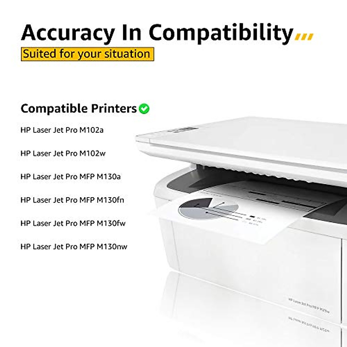 CMYBabee Compatible Toner Cartridge Replacement for HP 17A Toner Cartridge CF217A 217A for HP Laserjet Pro MFP M130fw M102w M130nw M130fn M130a M102a M130 M102 Printer Black Ink (4 Packs)