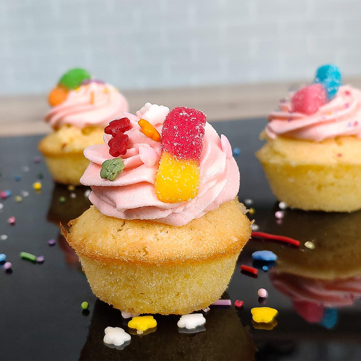 Silicone Muffin Pan - Silicone Molds Including Mini 24 Cups, Regular 12 Cups Muffin Pan & 12 Cavities Mini Loaf Pan 3-in-1 Set for Egg Muffin, Cupcakes, Brownies, Fat Bombs