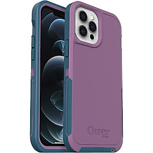 OtterBox iPhone 12 & 12 Pro (Holster available upon reqeust and not included) Defender Series XT Case - LAVENDER BLISS, screenless, rugged , snaps to MagSafe, lanyard attachment