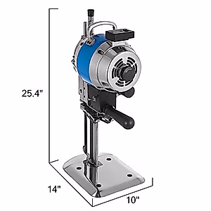 Mophorn Fabric Cutting Machine 8 inch High Speed Straight Knife Cloth Cutting Machine 750W Industrial Fabric Cutting Machine with Automatic Knife Sharpen(8 inch)