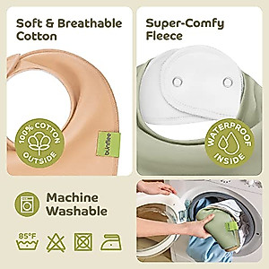 BUNFLEE Baby Bandana Drool Bibs for Boys and Girls - 5 Pack Soft and Absorbent Cotton Baby Bibs for Newborns and Toddlers - Gender Neutral Baby Gifts Idea - Cute Registry for Baby Shower Gifts