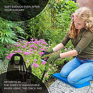 Sleek Garden Premium Thick Kneeling Pads Bath Floor Kneeler for Baby, Knee Pad Cushion for Pool | Thickest, Most Comfortable Foam Mat Kneeler for Yoga & Exercise,Waterproof (11"x17.8"x1.5, Blue)