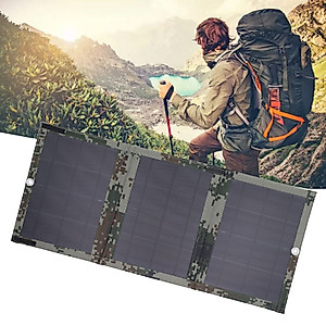 Folding Solar Charging Panel Foldable Panel Portable Solar Charger Panel 21W Lightweight Portable Space Saving Chargingadapter