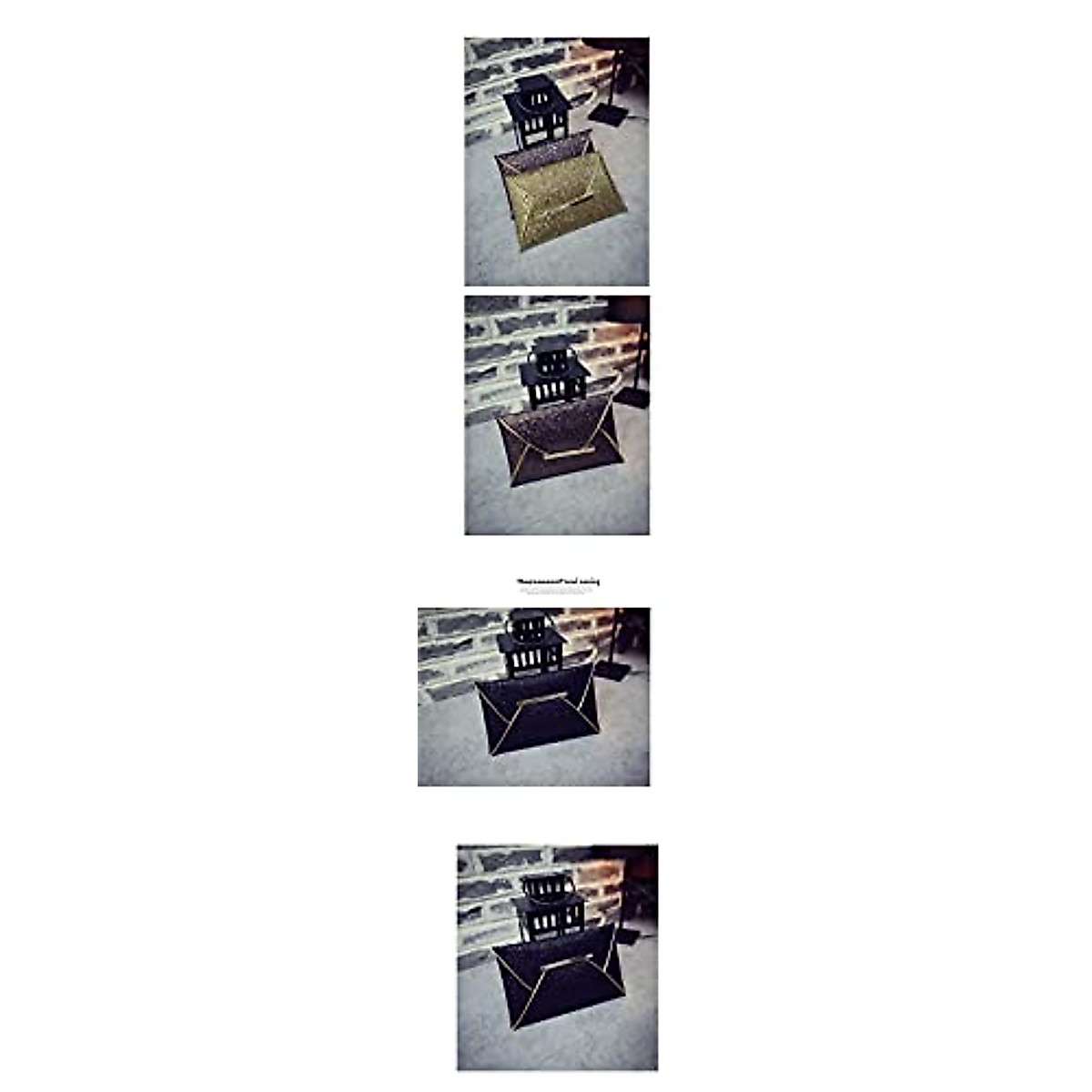 AOOF Female Bag Clutch Envelope Bag Horizontal Style Ladies Korean Dinner Sequined Small Bag Clutch Purse Evening Bag Bronze