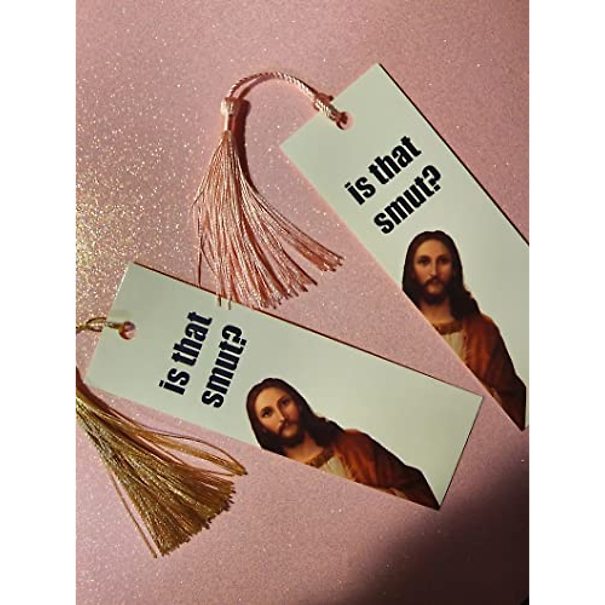 Multi Color Bookmarks, Peeking Jesus, is That Smut?, Bookmark Gift (No Tassel)