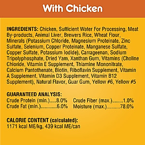 PEDIGREE CHOPPED GROUND DINNER Adult Canned Soft Wet Dog Food Variety Pack, with Chicken and Beef, 13.2 oz. Cans 24 Pack
