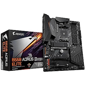 GIGABYTE B550 AORUS Elite (AM4 AMD/B550/ATX/Dual M.2/SATA 6Gb/s/USB 3.2 Gen 2/2.5 GbE LAN/Realtek ALC1200/HDMI/DP/PCIe4.0/DDR4/Gaming Motherboard)
