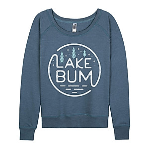 Instant Message - I'm Here Im Awake Don't Push It - Ladies French Terry Pullover - Size 4X Heather Blue