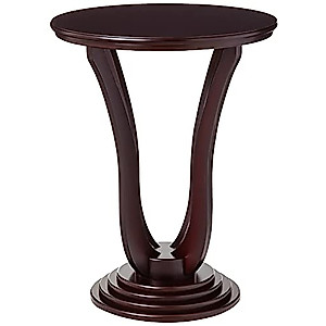 Frenchi Furniture Table, L 19.70 inch x W 19.70 inch x H 25.80 inch, Espresso